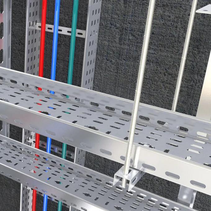 Lightweight Perforated Metal Cable Tray Galvanized Steel Cable Tray ...