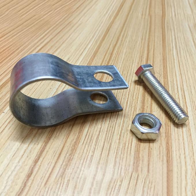 Strong Fastening Smooth Surface Galvanized Pipe Clamp Rust Resistance