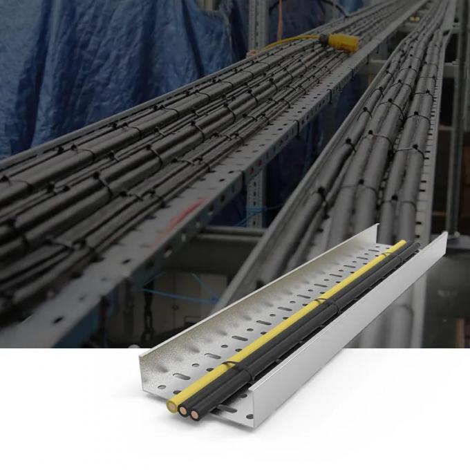 Anti Alkali Metal Cable Tray Totally Enclosed Galvanised Cable Trunking