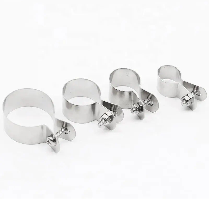 304 Stainless Steel Pipe Clamp two hole U Type Pipe Clamp rust prevention